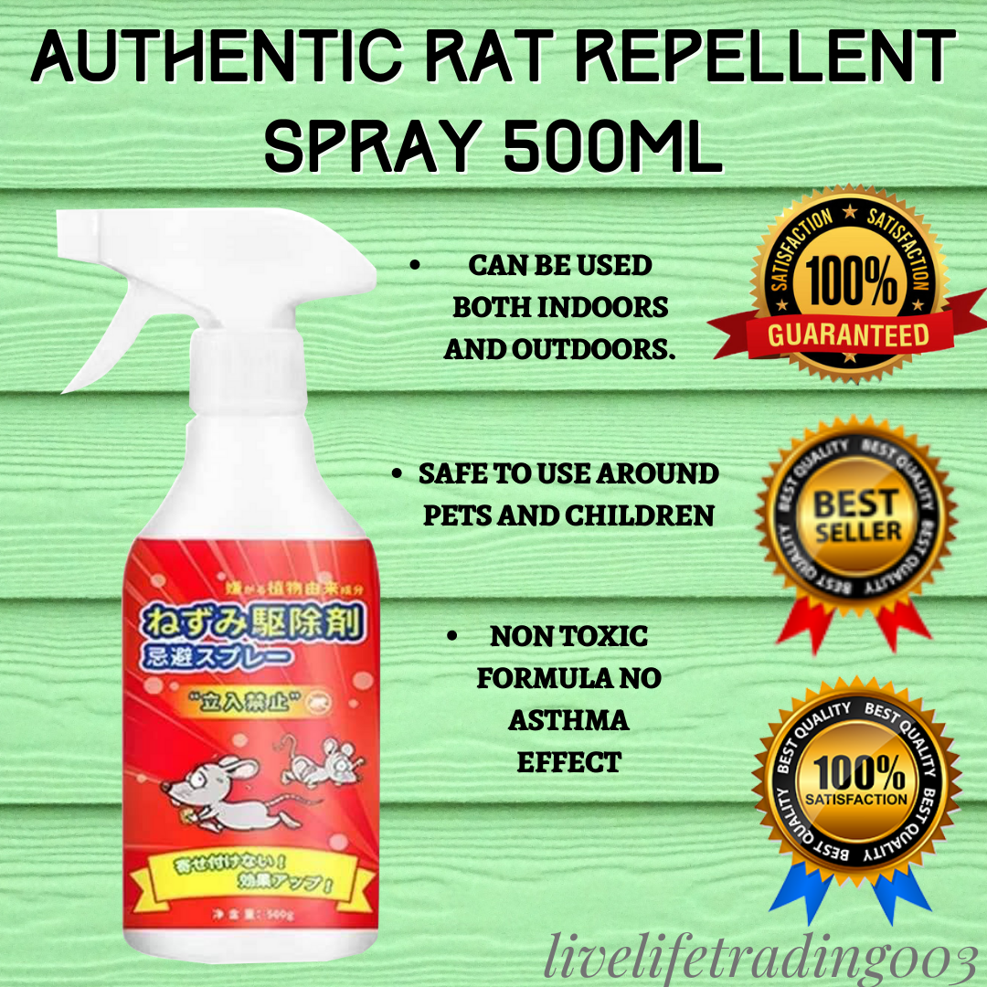 Best Seller AUTHENTIC RAT REPELLENT SPRAY 500ml | Safe & Sound Rat ...