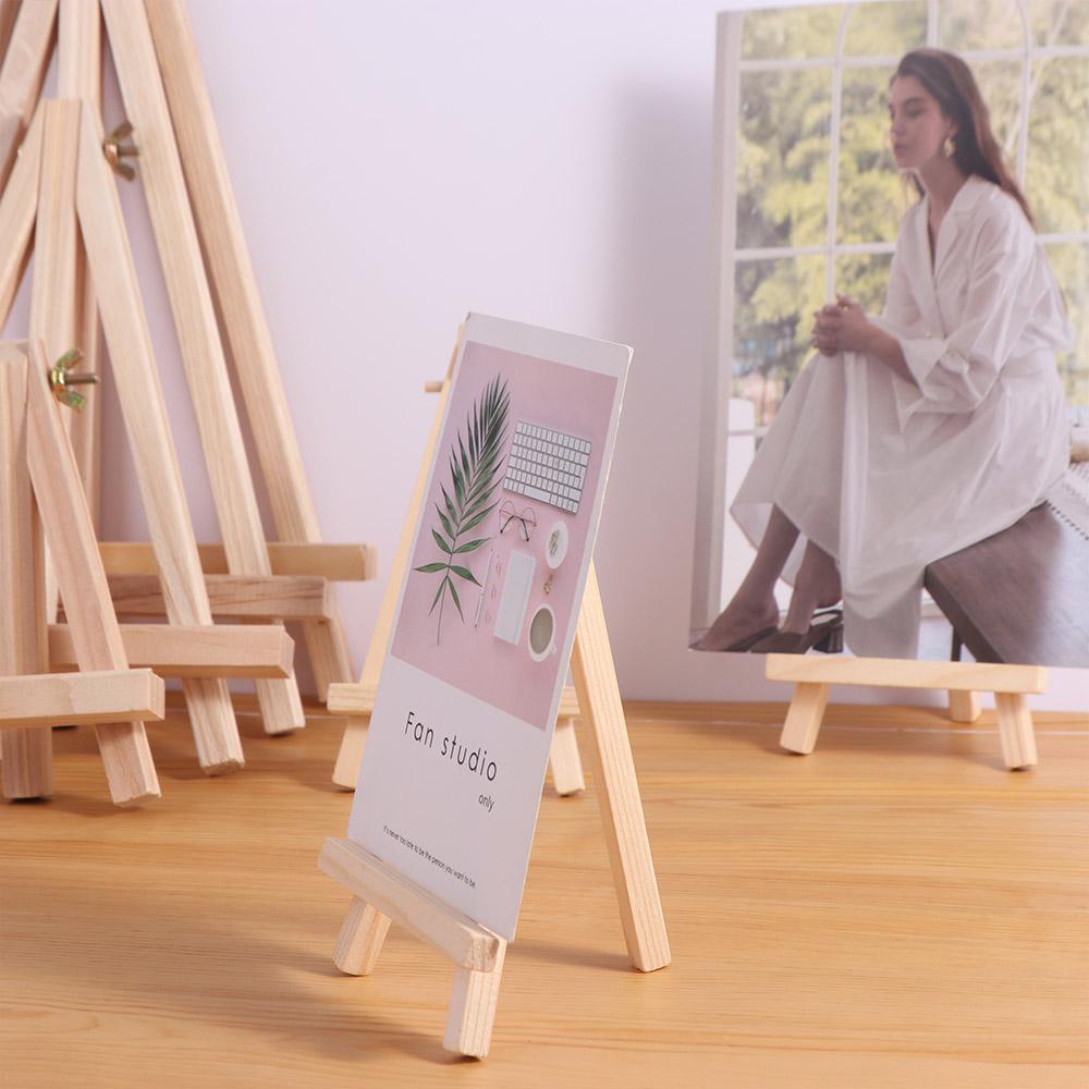 Folding Painting & Sketch Wood Mini Easel Small Foldable Triangle ...