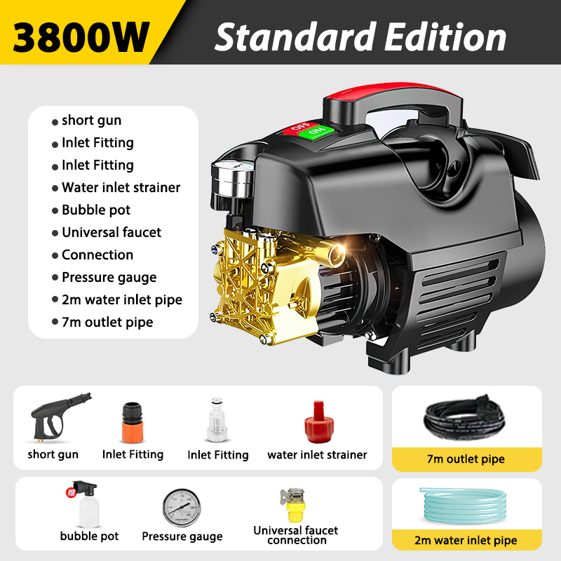 3800W Water Jet Car High Pressure Cleaner High Pressure Portable Water Jet Wash Machine 220V ...