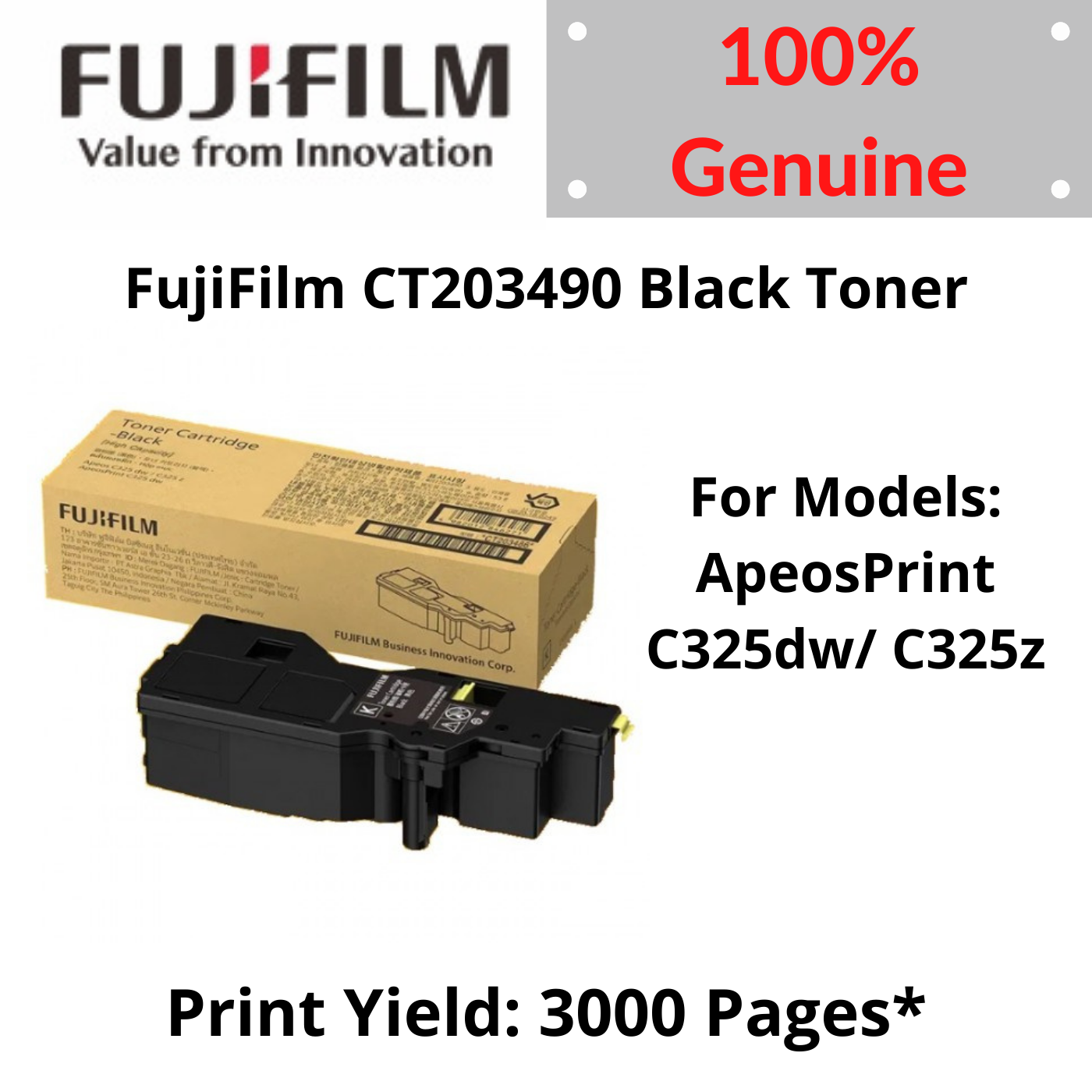 {Genuine} Fujifilm formerly Fuji Xerox CT203490 CT203491 CT203492 ...