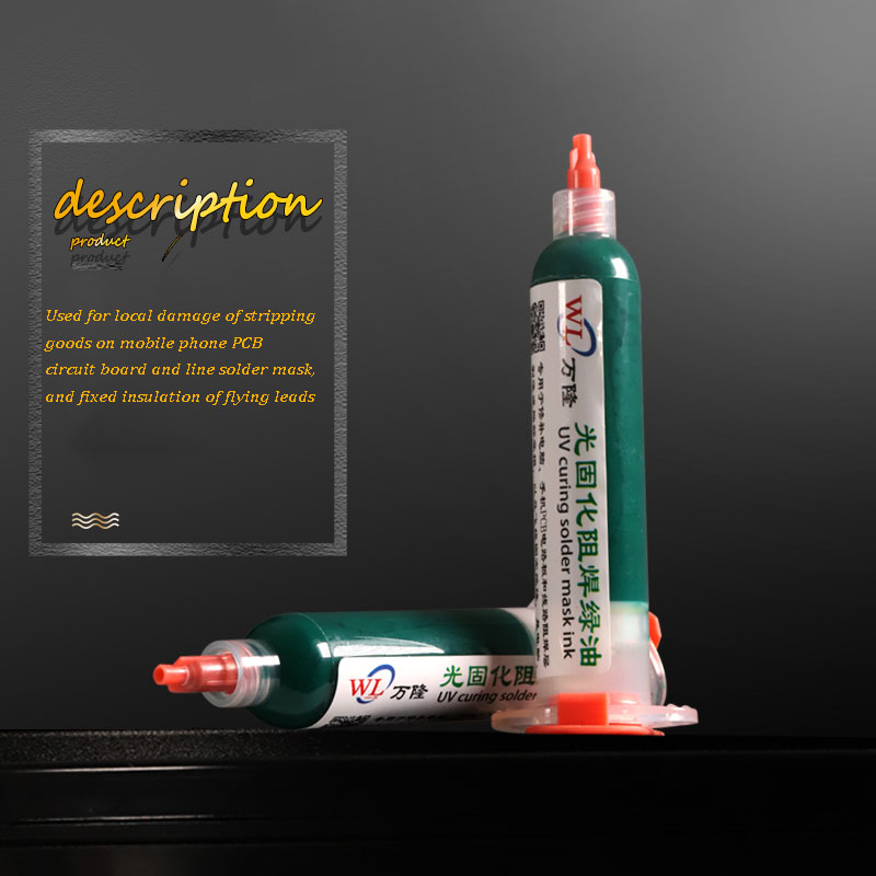 NEW 【Innovative design】Jyrkior Green UV Curing Solder BGA Paint Prevent ...