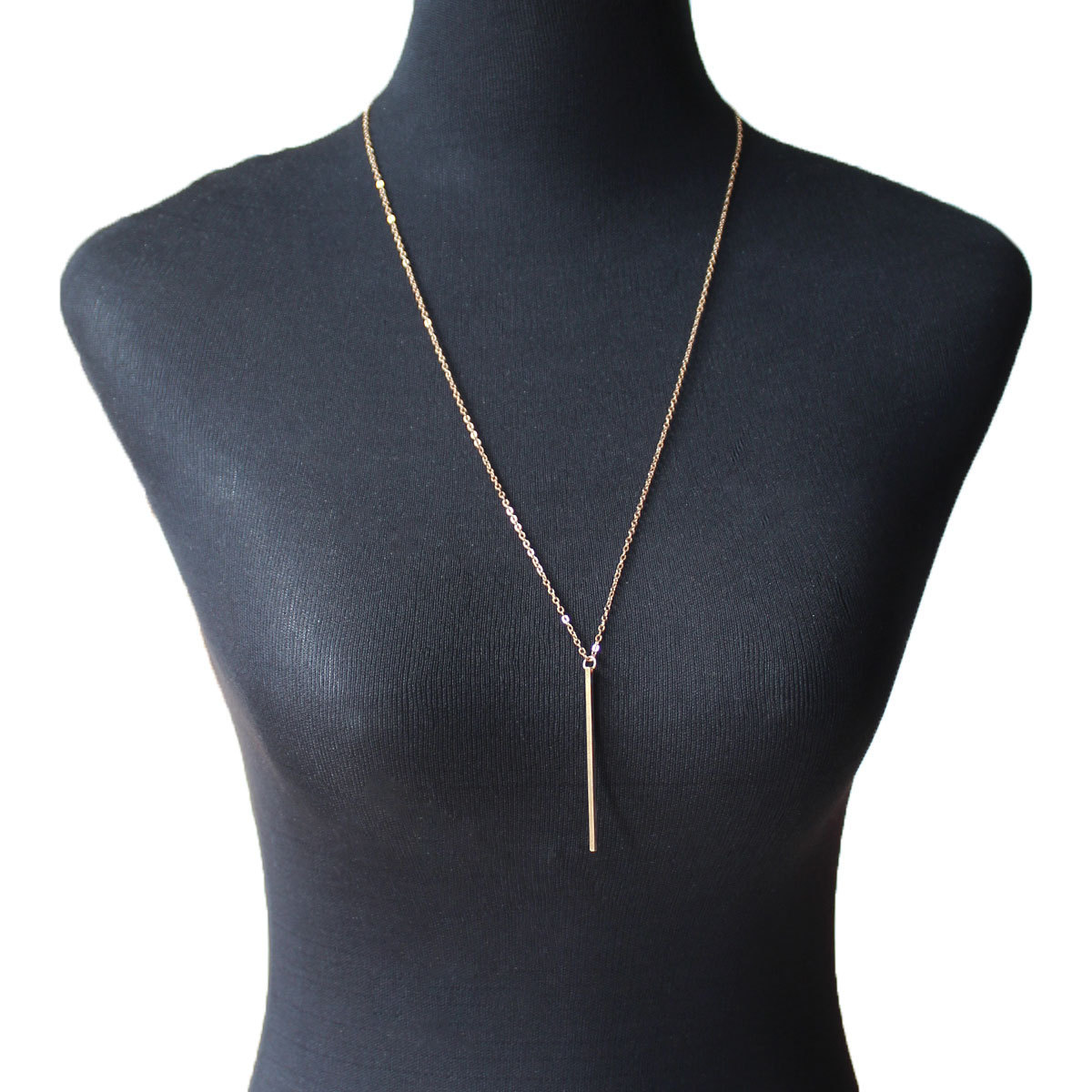 Fashion Necklace Simple Long Stick Lasso Necklace Female Popular ...