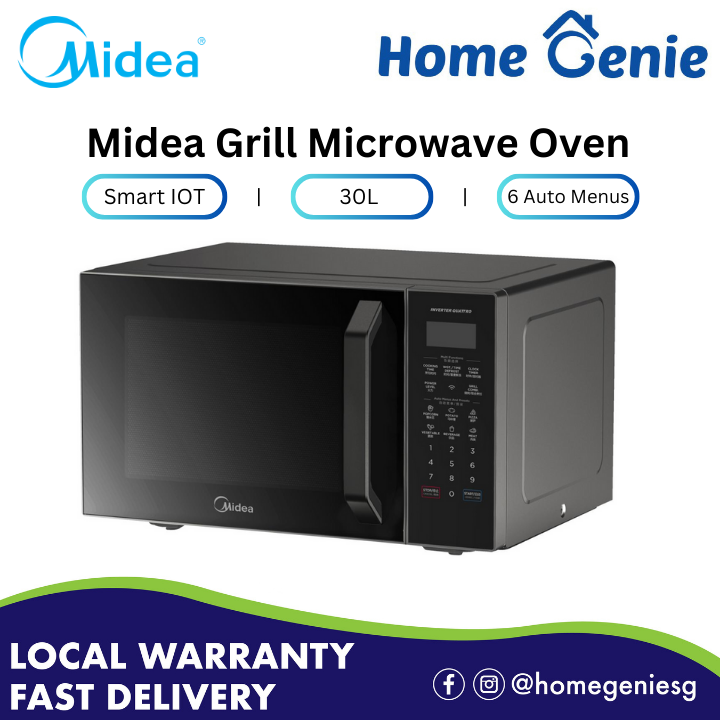 Midea MMO-EG930MX 30L Grill Microwave Oven Inverter Smart Wireless ...