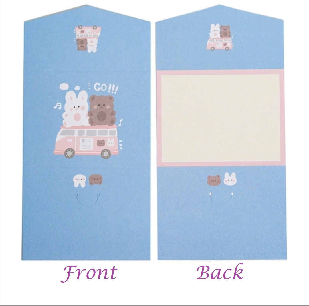 Ins Creative Cute Foldable Greeting Card Birthday Card / Wish Card ...