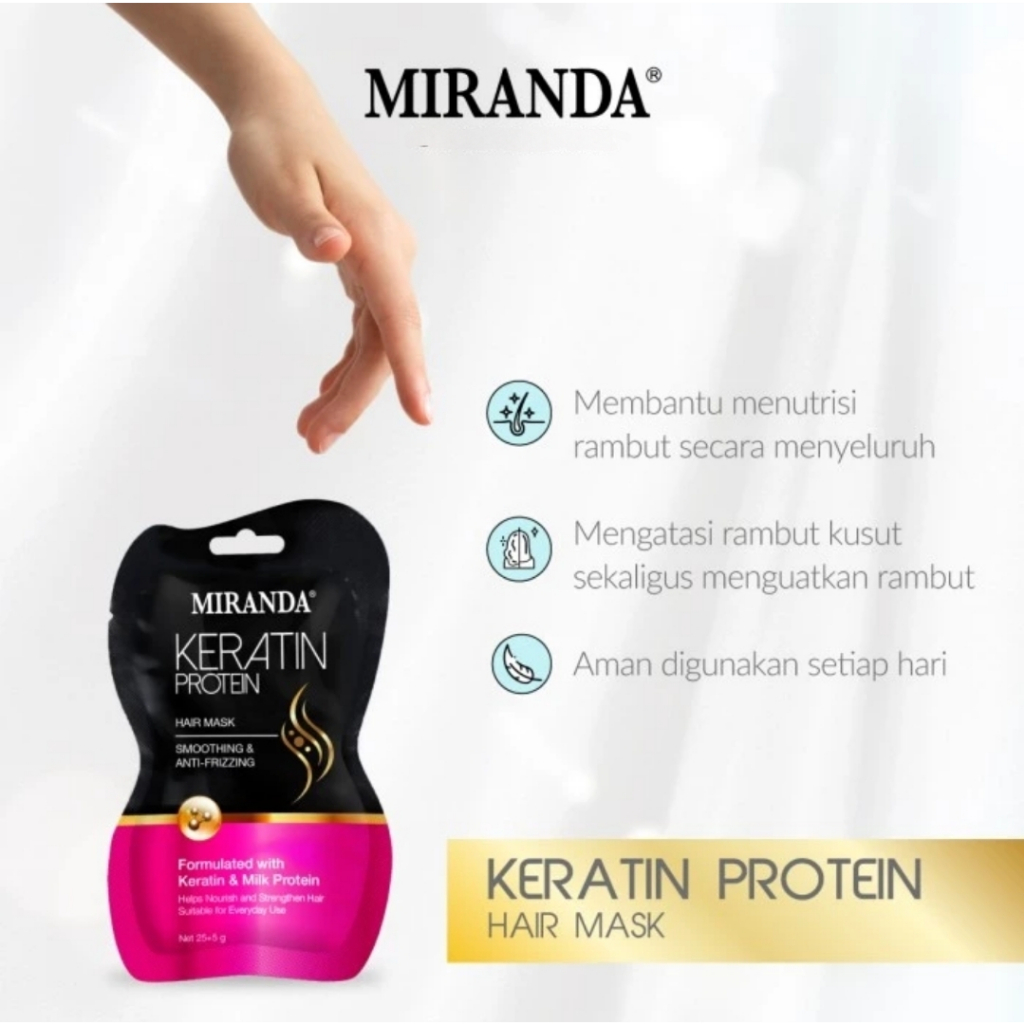 Miranda Keratin Protein Series Hair Treatment (New Formula) | Shampoo ...