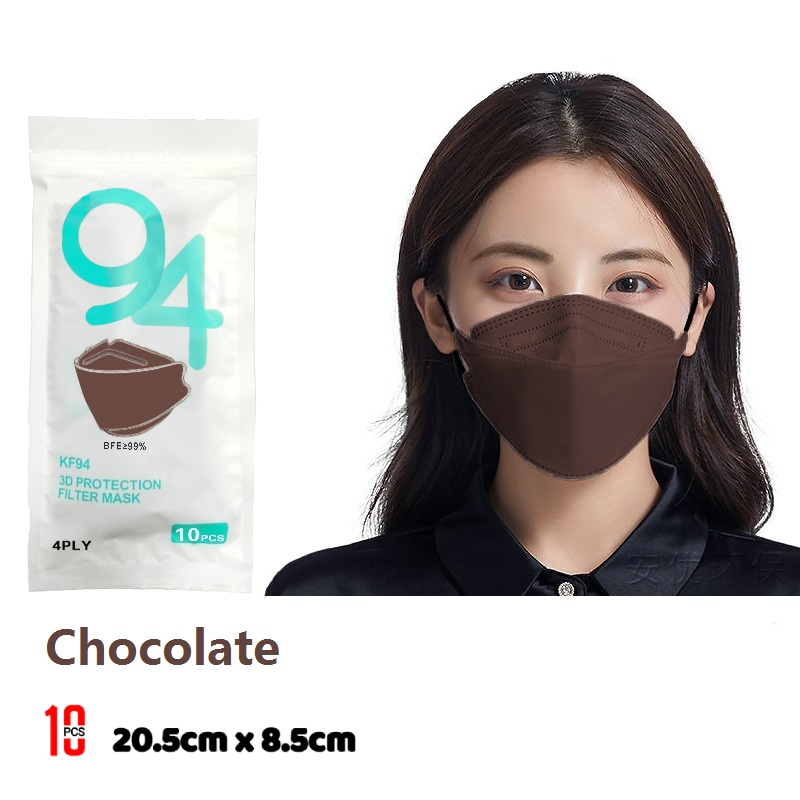 【Ready Stock】10PCS KF94 Korea Mask BFE ≥99% 4 PLY 3D Face Mask | Lazada ...