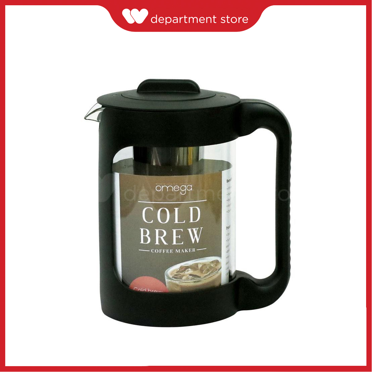 OMEGA 100% Authentic Adriel Cold Brew Maker 1.5L for Coffee or Tea ...