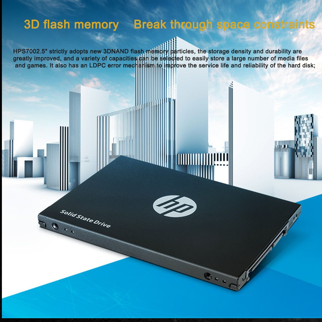 HP SSD 1TB 2TB 120GB 240GB โซลิดสเตทไดรฟ์2.5นิ้วของขวัญ SATA HDD สำหรับ ...