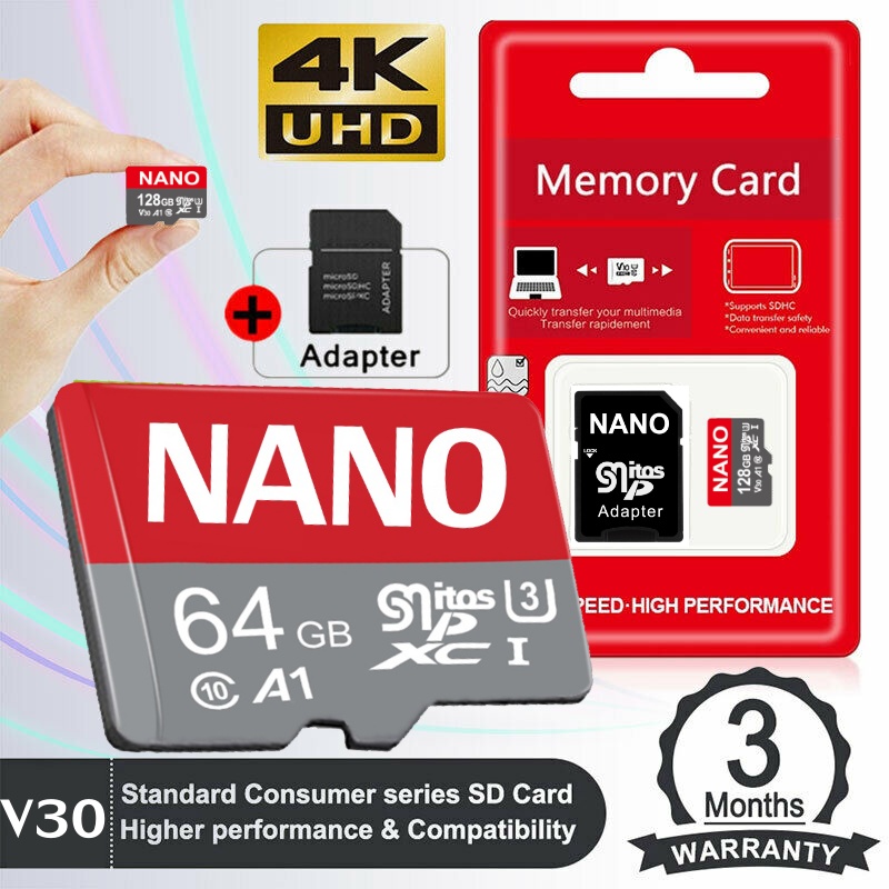 ⚡️⚡️Nanotech Micro SD card Class10 U3⚡️⚡️ เมมโมรี่การ์ด กล้องวงจรปิดไร้ ...