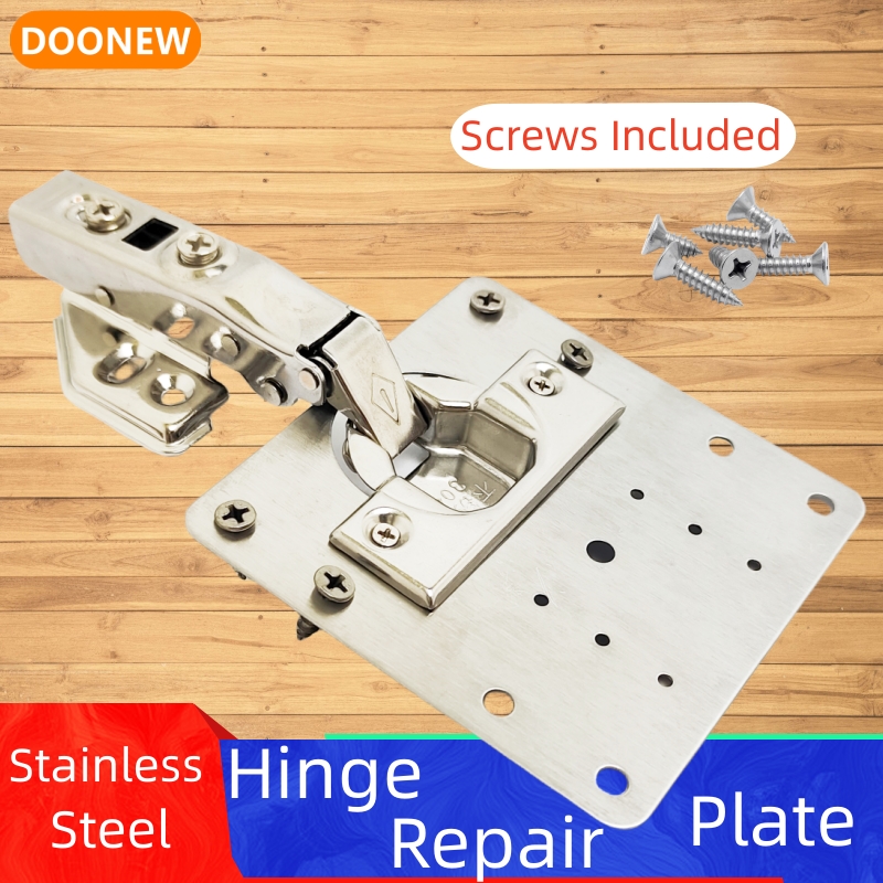 2pcs Hinge Repair Plate For Cabinet Door Furniture Drawer Window ...