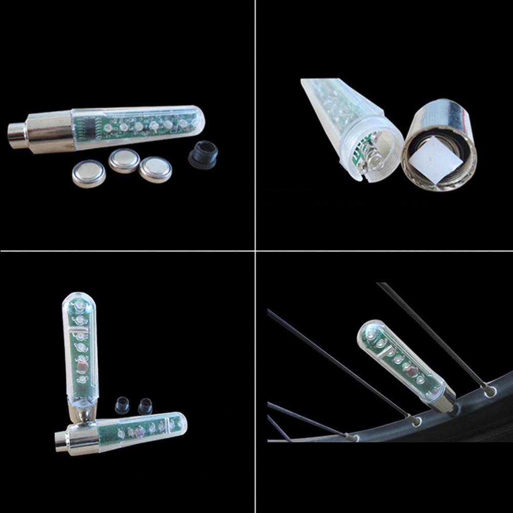 Homestar Bicycle LED Bike Wheel Tire Spoke Decorate Light MTB Valve ...