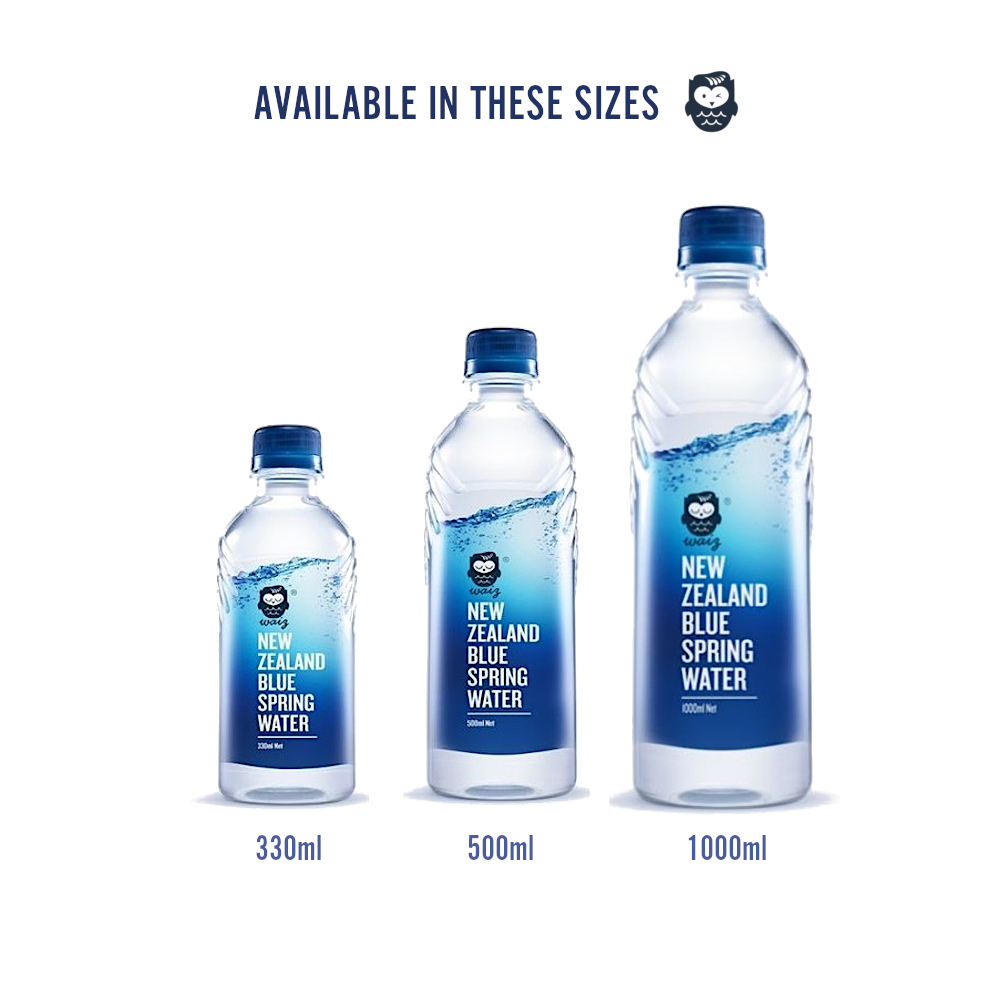 [CARTON DEAL] WAIZ water | Real spring water from New Zealand Blue ...