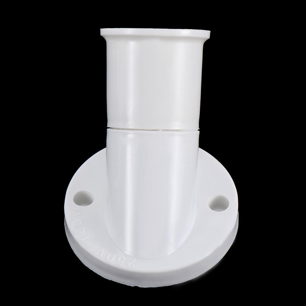 Durable Wall Mount Base Socket 45 Degree Angle Converter Plastic Lamp ...