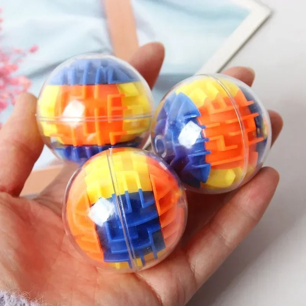 Kawaii Plastics Mini Rolling Balls Toys Transparent Rolling Ball Game ...