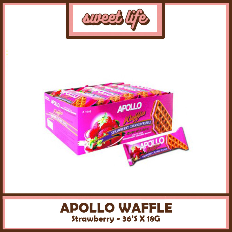 36'S X 18G APOLLO WAFFLES STRAWBERRY / CHOCOLATE / PANDAN / MILK ...