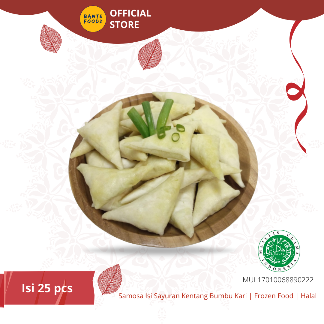 Samosa Sayur Bumbu Kari / Samosa Vegetarian / Samosa Frozen isi 25 ...