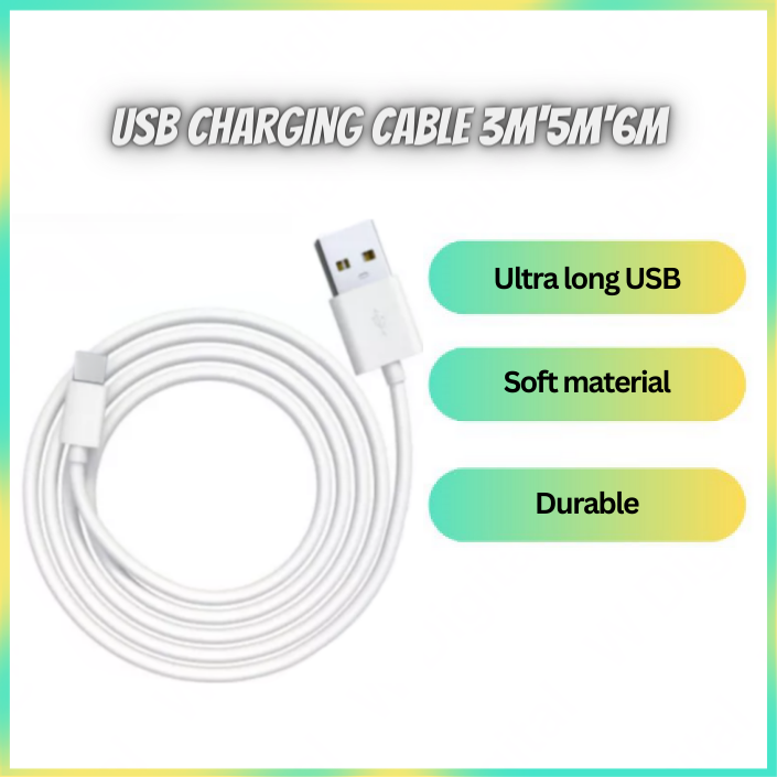 USB Type C Charging Cable Fast Charger Cable 3M/5M/6M For Camera Phone ...