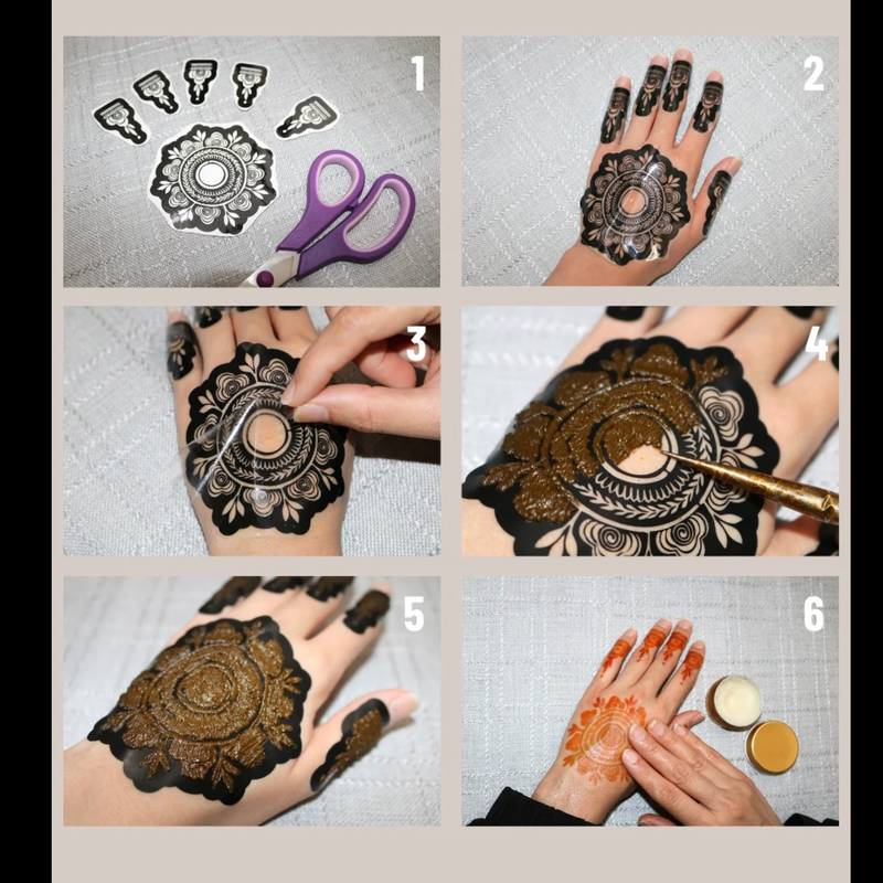 mehandi Stancil Mehndi sticker Designing, mehndi stencils | Daraz.pk