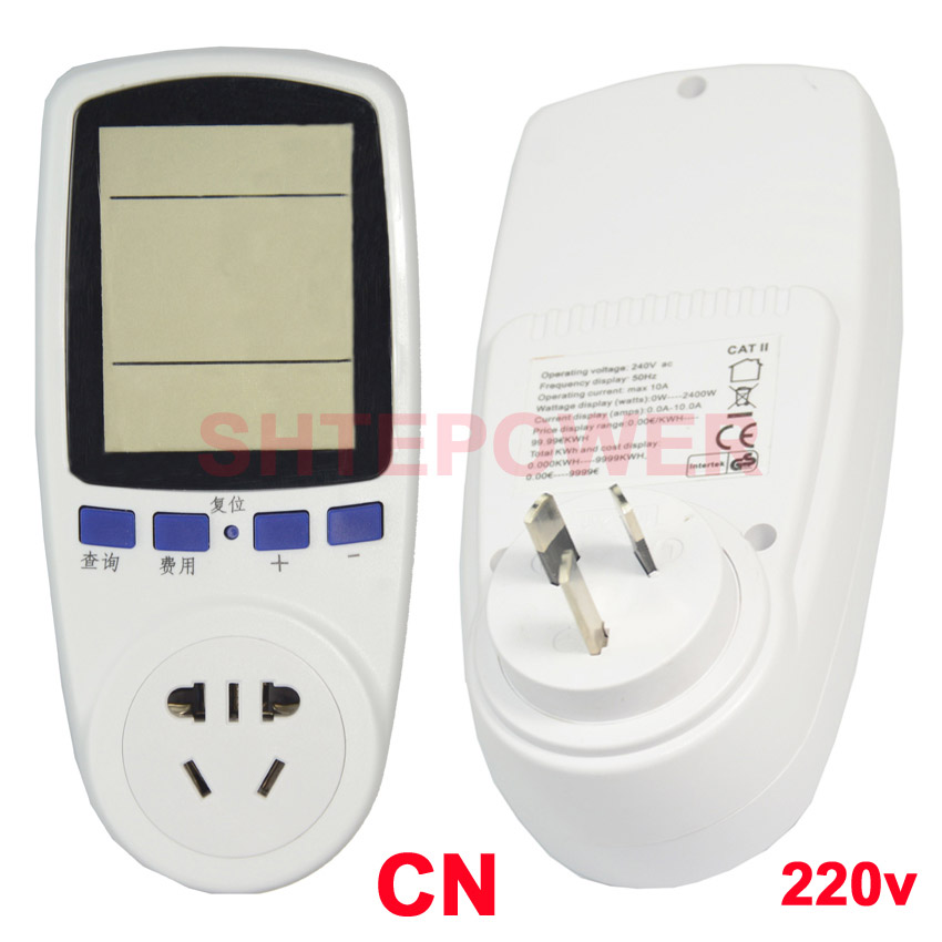 【Unlimited reLurchase】EU UK AC Power Meters 230v EU Plug Digital ...