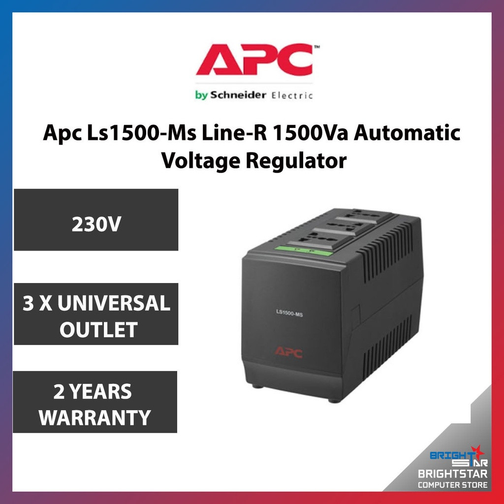 Apc Ls1500-Ms Line-R 1500Va Automatic Voltage Regulator | Lazada