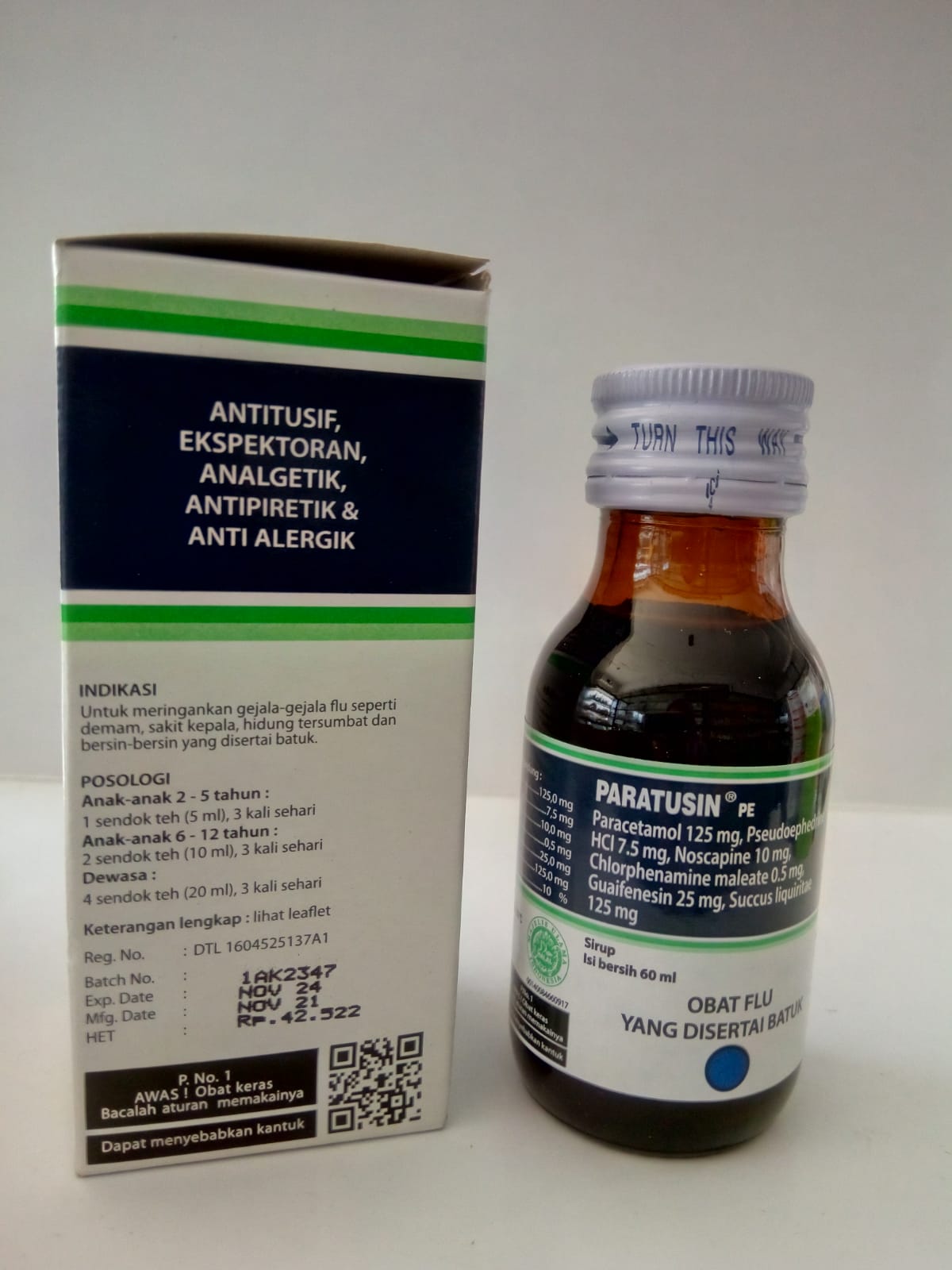 Paratusin Sirup 60 ml | Lazada Indonesia