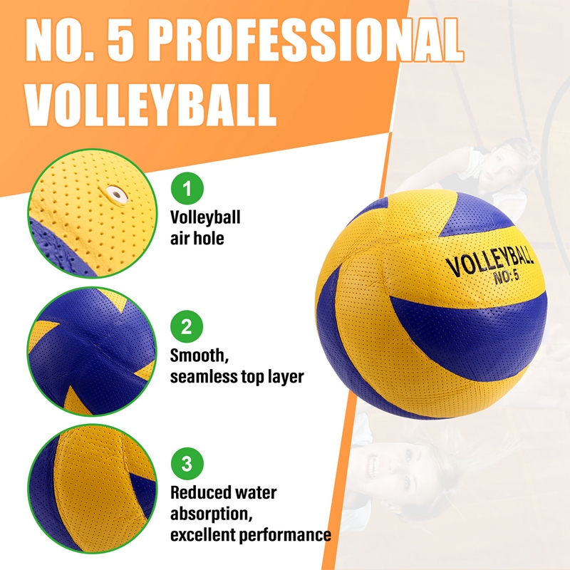 Size 5 Professional Volleyball VolleyBalls Competition Training ...