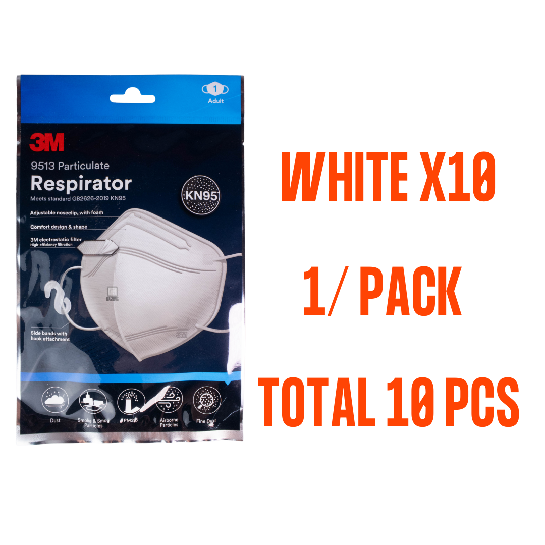 [Bundle Deal] 3M KN95 9153 Particulate Respirator 4-Layer Disposable ...