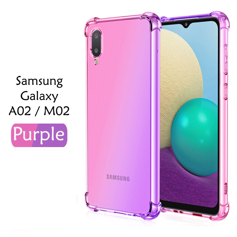 tzmar for Samsung Galaxy A02 / M02 Rainbow Aurora Anti-Shock Case Cover ...