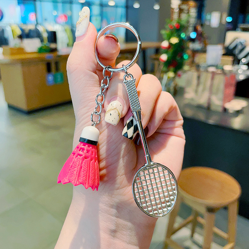 Badminton Keychain - New Design Cool Luxury Metal Keychain Car Key ...