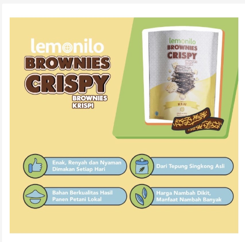 Lemonilo Brownies Crispy Cemilan Snack Sehat | Lazada Indonesia