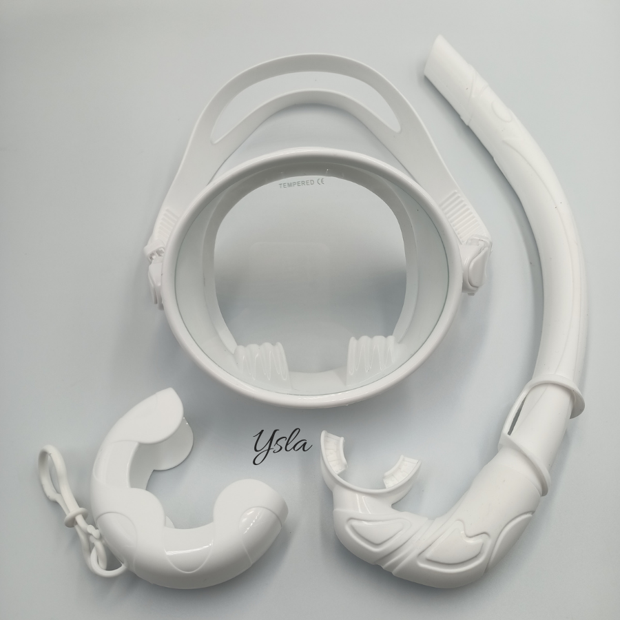 Cove Oval Tempered Glass Mask Spearfishing Mask Medium Volume Mask Set ...