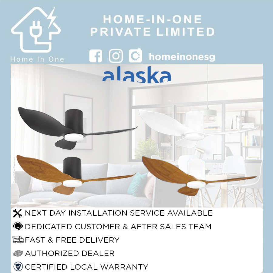 [INSTALLATION AVAILABLE] ALASKA HYDSON CEILING FAN 46/52 INCH DC MOTOR ...