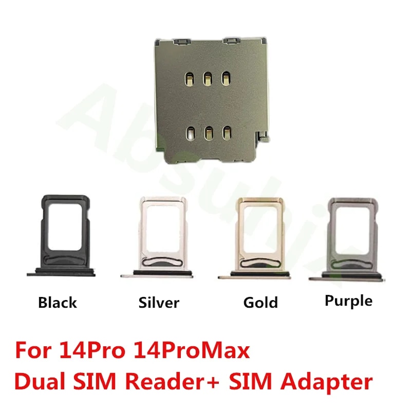 Absuhjx 5sets Dual Sim Card Reader Connector Flex Cable For iPhone XR ...