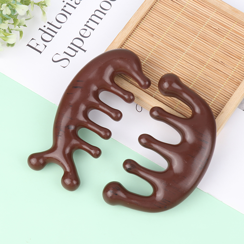 1Pc Resin Massage Comb Head Meridian Scalp Comb Face Eye Shoulder Neck ...