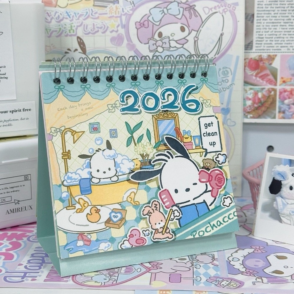 Retro Convenient Graffiti Comic Calendar Crayon Shin-chan HelloKitty ...