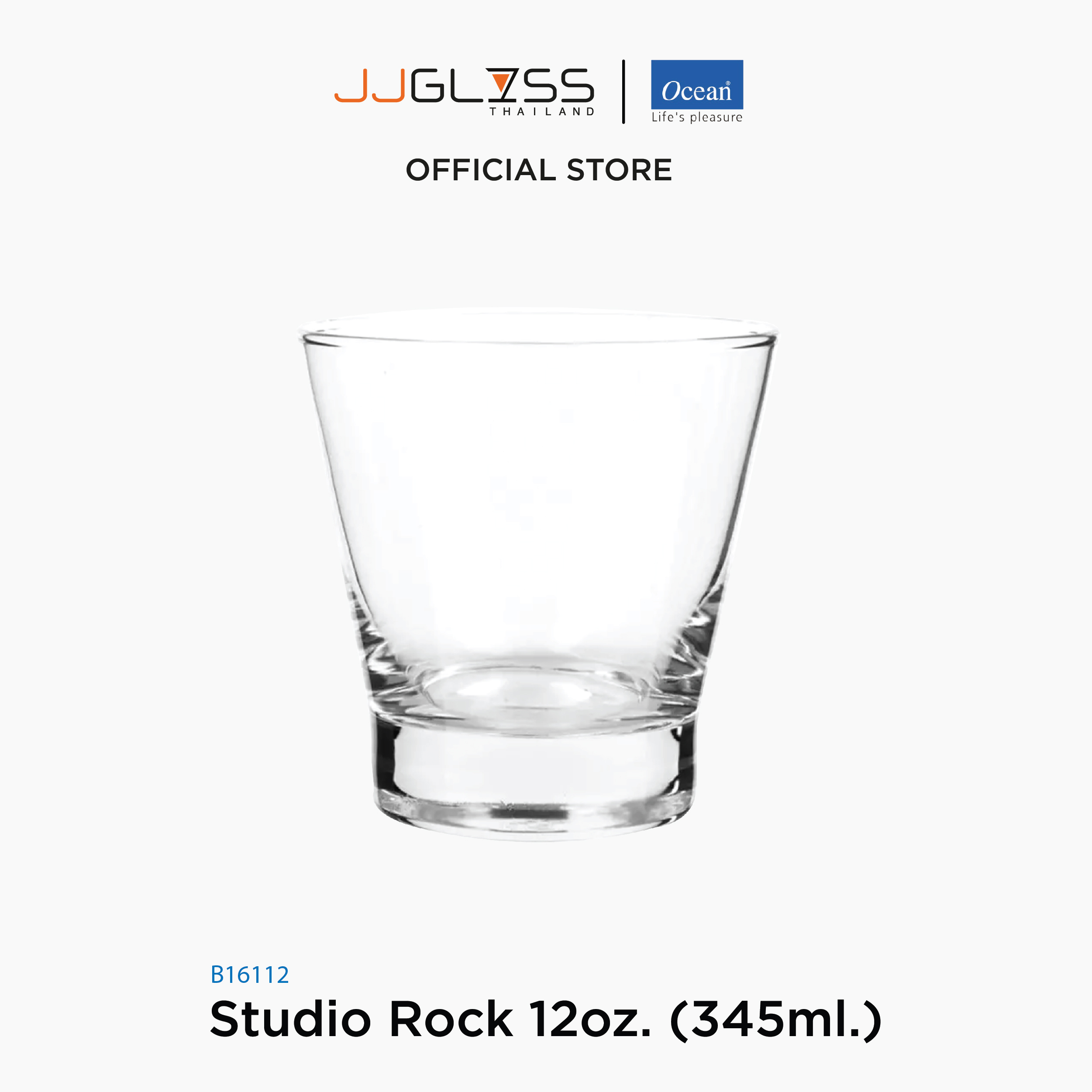 JJGLASS - (Ocean) B16112 Studio Rock - แก้วสตูดิโอ แก้วดริ๊งเเวร์ แก้ว ...