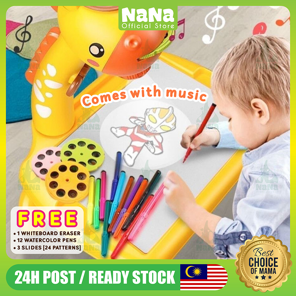 NANA Projection Drawing Board For Kids Writing Tablet Pad Whiteboard ...