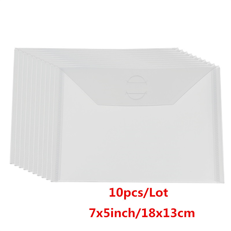 【NatureVault】Size 10pcs/set Transparent Plastic Folder Bags For Cutting ...