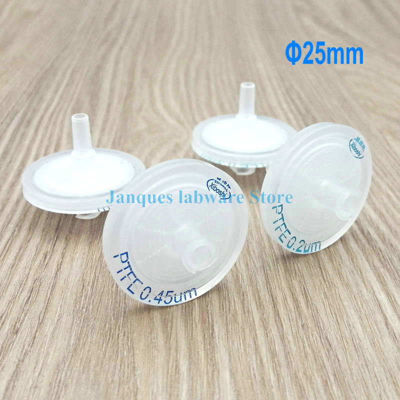 20pcs/lot 13mm 25mm Disposable Micro sample Filter with 0.2/0.45um ...
