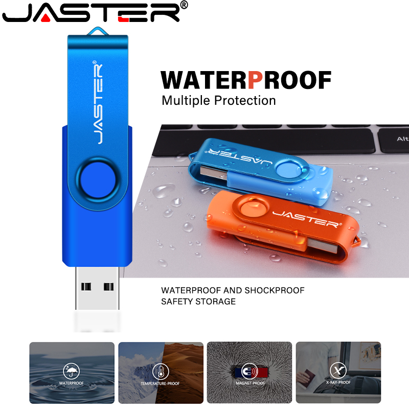 JASTER Black Plastic USB 2.0 Flash Drives 128GB Free Personalized ...