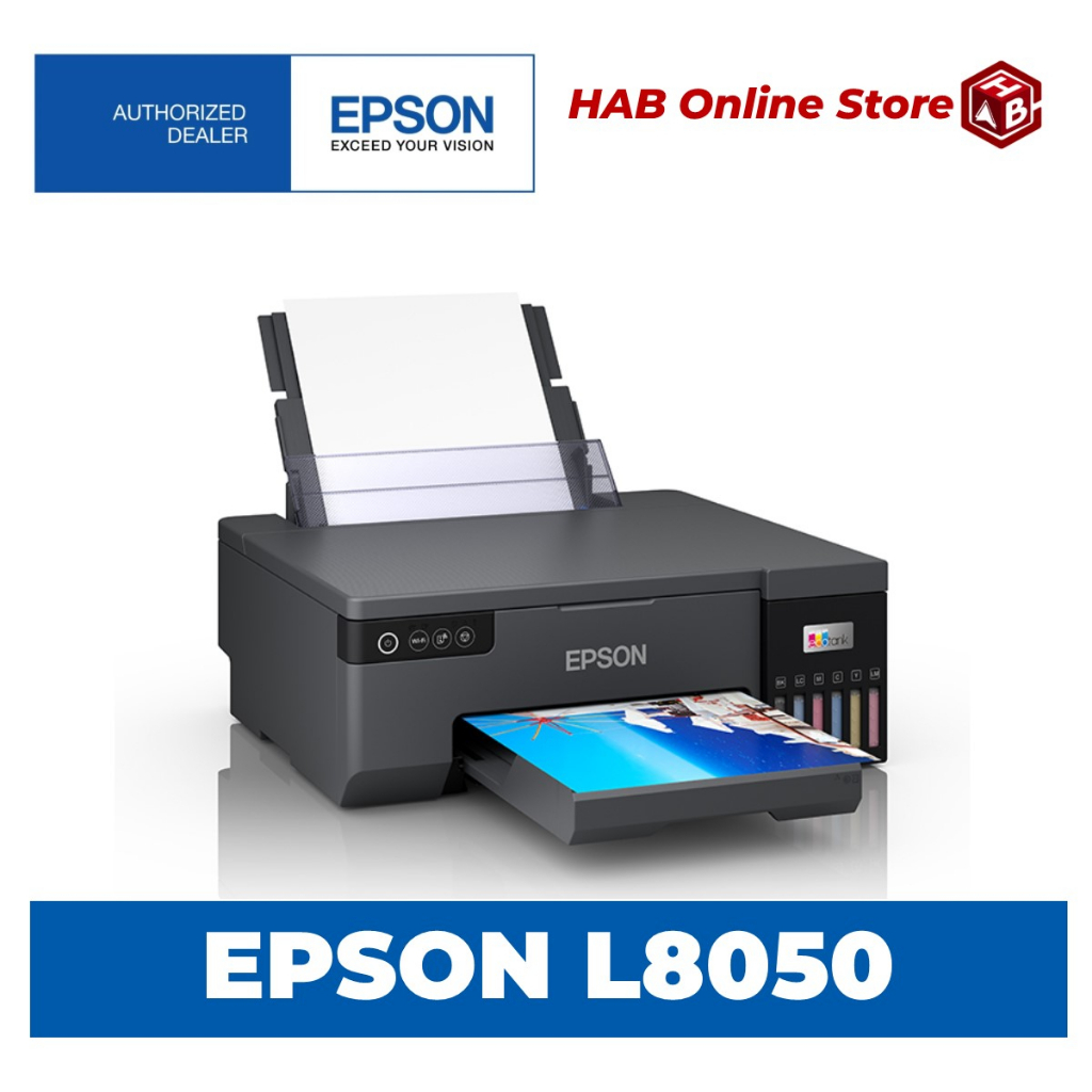 Epson L805 or L8050 Wi-Fi Photo Ink Tank 6-colors Printer W/ 1 Set ...