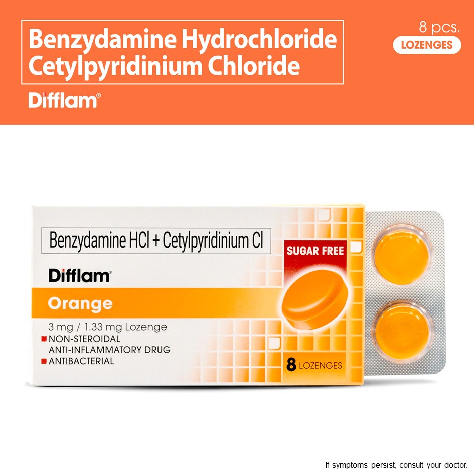 Difflam Orange Lozenge 8s | Lazada PH
