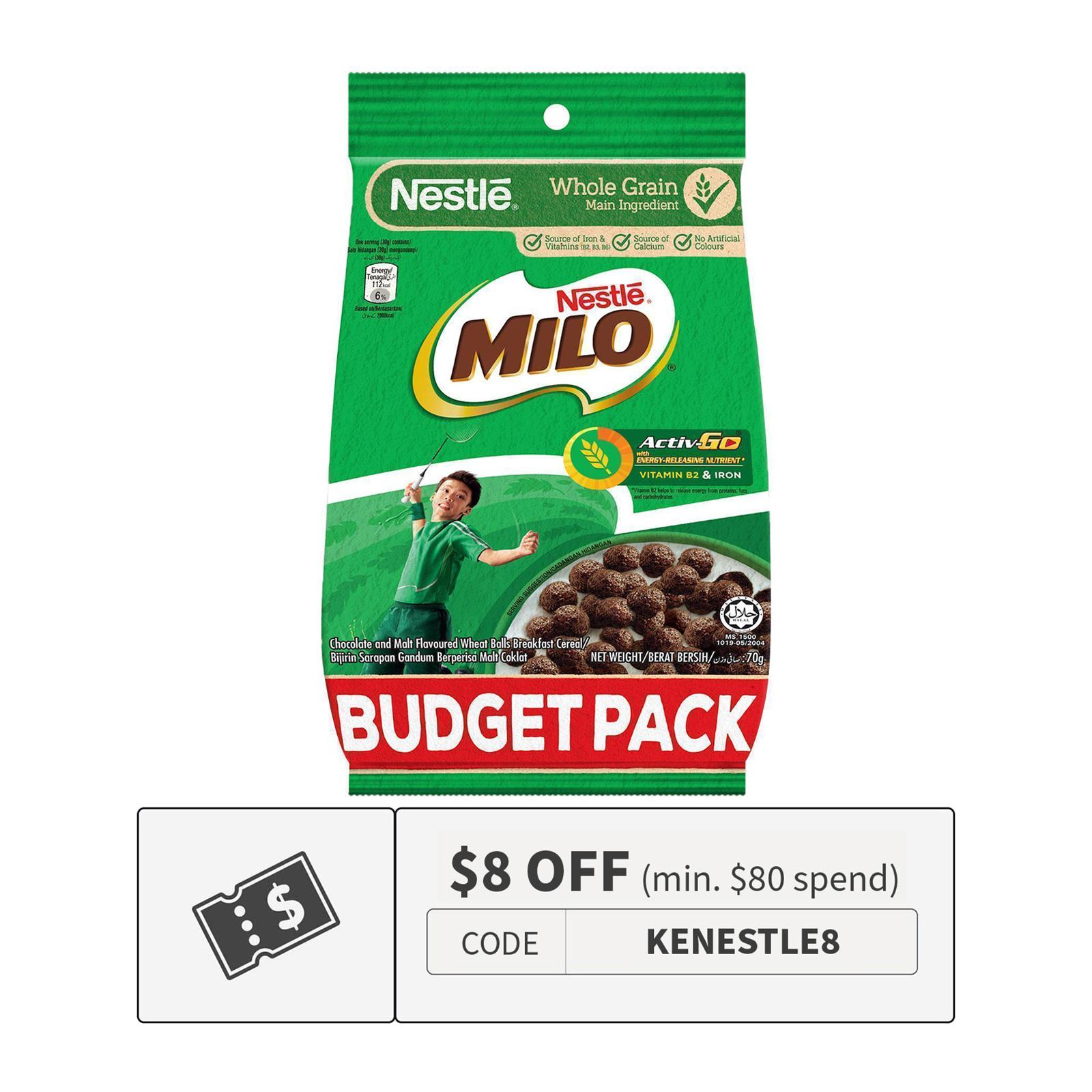 Milo Cereal With Whole Grain Pouch 70G Cereal | Lazada Singapore