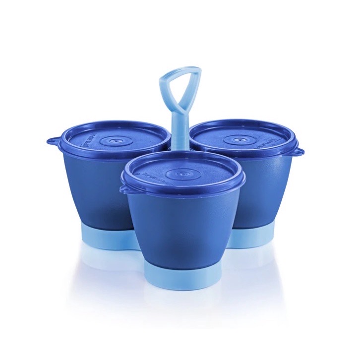 Tupperware Blossom Condimate Set 300ml (3pcs)/ Sauce keeper/ Bekas Kuah ...