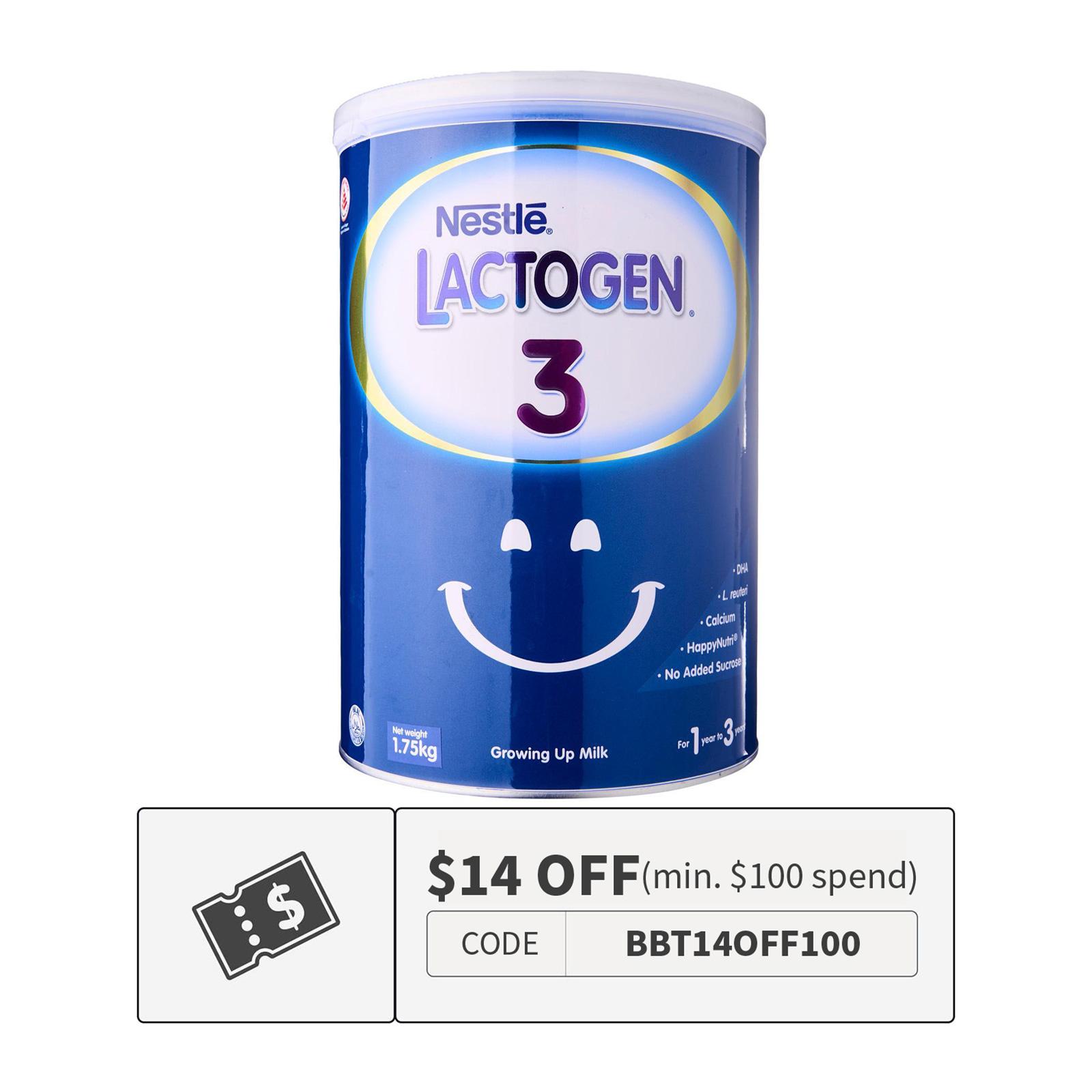 Nestle Lactogen Stage 3 Growing Up Milk Formula 1.75KG - From 12 Months ...