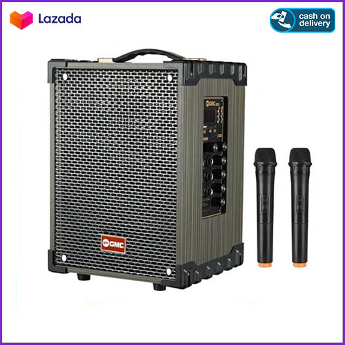 murah Speaker GMC 899P Bluetooth Karaoke Free 2 Mic Wireless High Power ...
