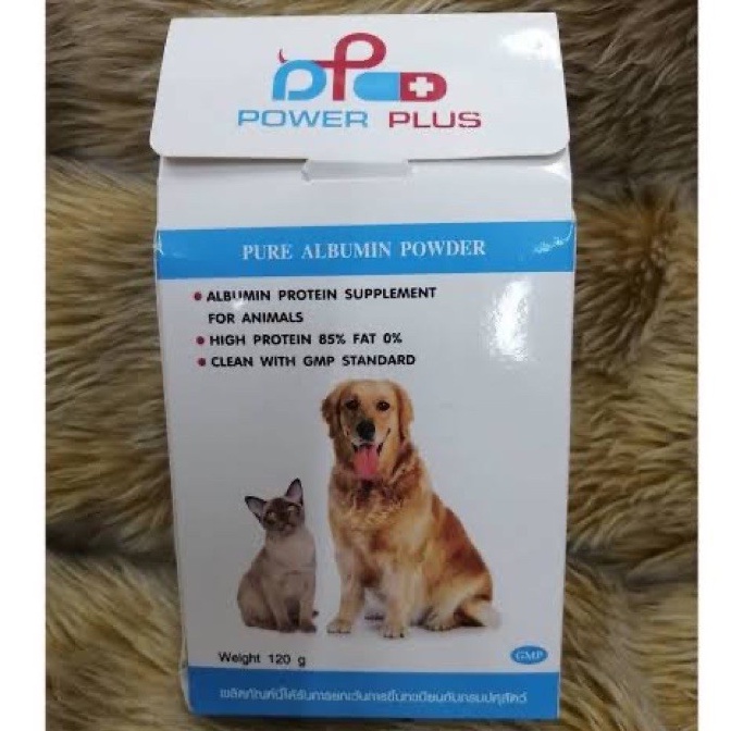 Power Plus Pure Albumin Protein Powder 120 g อาหารเสริมโปรตีนสกัด ...