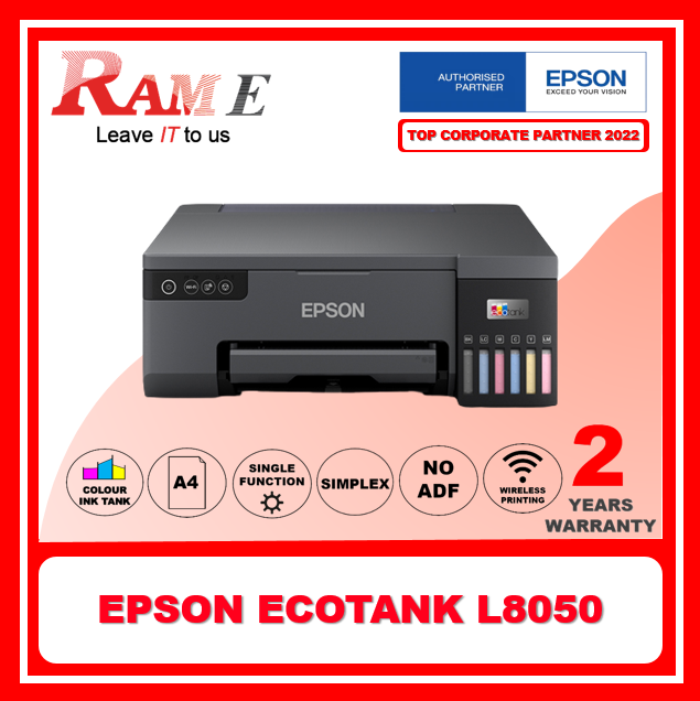 Epson EcoTank L8050 Ink Tank Printer | Lazada Singapore