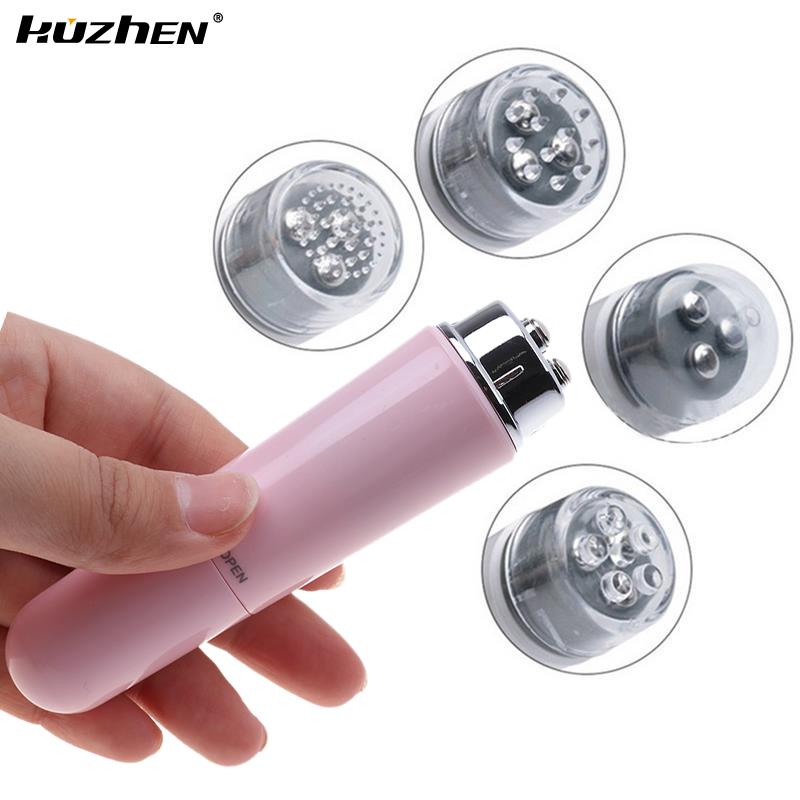 Mini Portable 4 Head Electric Eye Massager Facial Massage Device Pen ...
