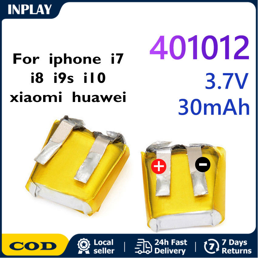 Elector 3.7V 30mah 401012 Lithium Polymer Rechargeable Battery for ...